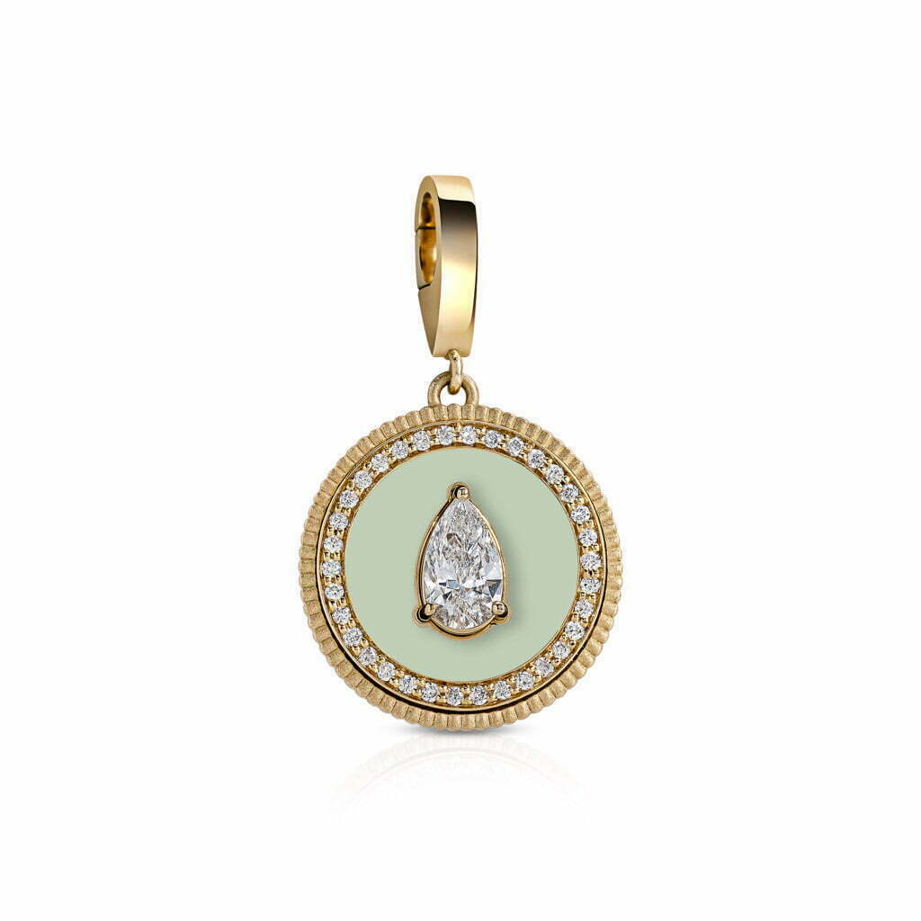 Pear-Shaped Solitaire Coin – FAME